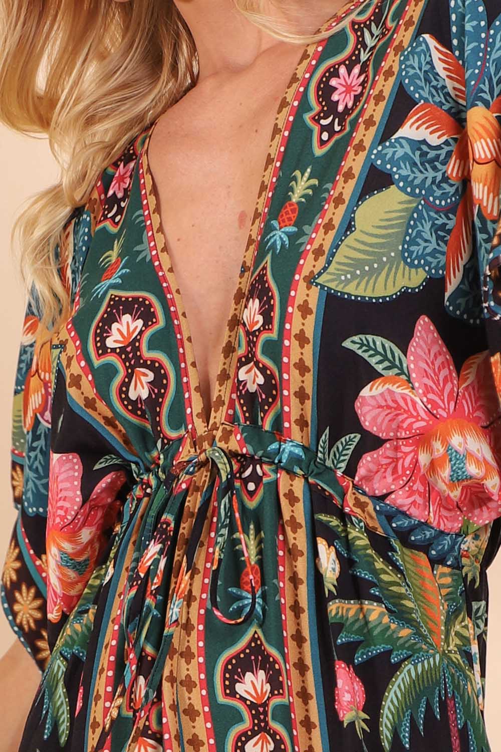 Vestido longo samba das araras farm - Babadotop