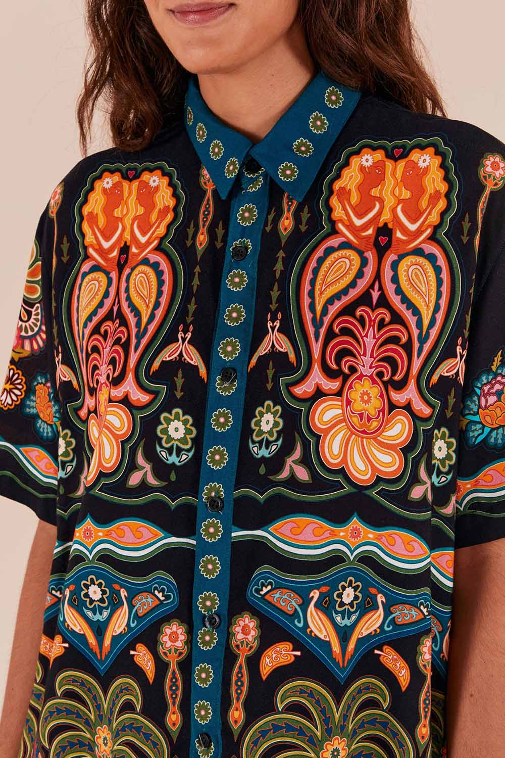 Camisa uni conto da sereia farm - Babadotop