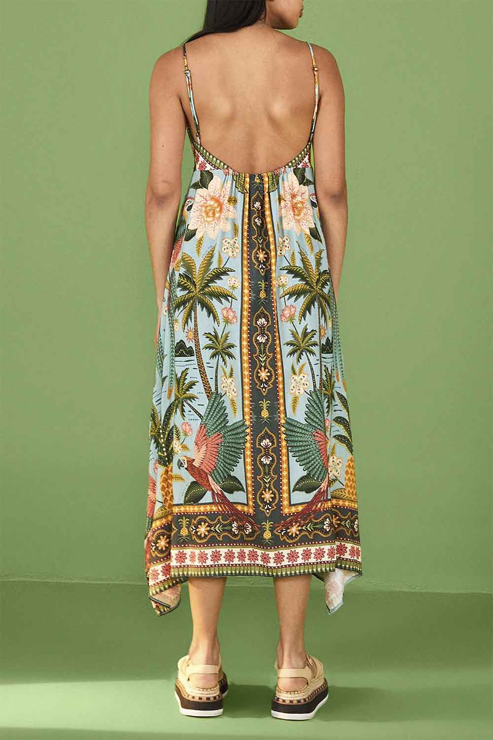Vestido cropped samba das araras farm - Babadotop