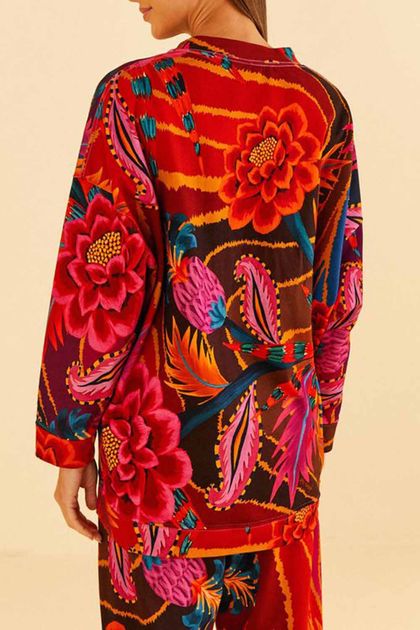 Moletom artesanal onça poá farm - Babadotop