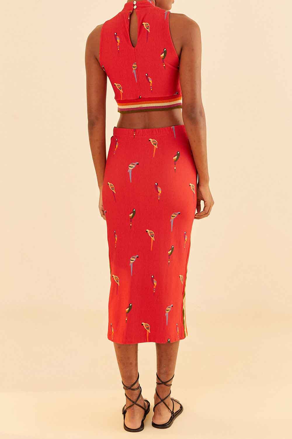 Saia midi reta araritas farm - Babadotop