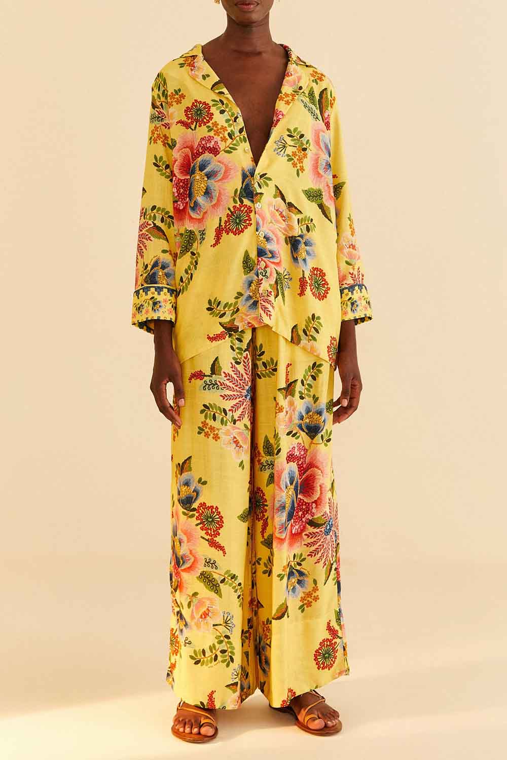 Calça jardim delicado farm - Babadotop