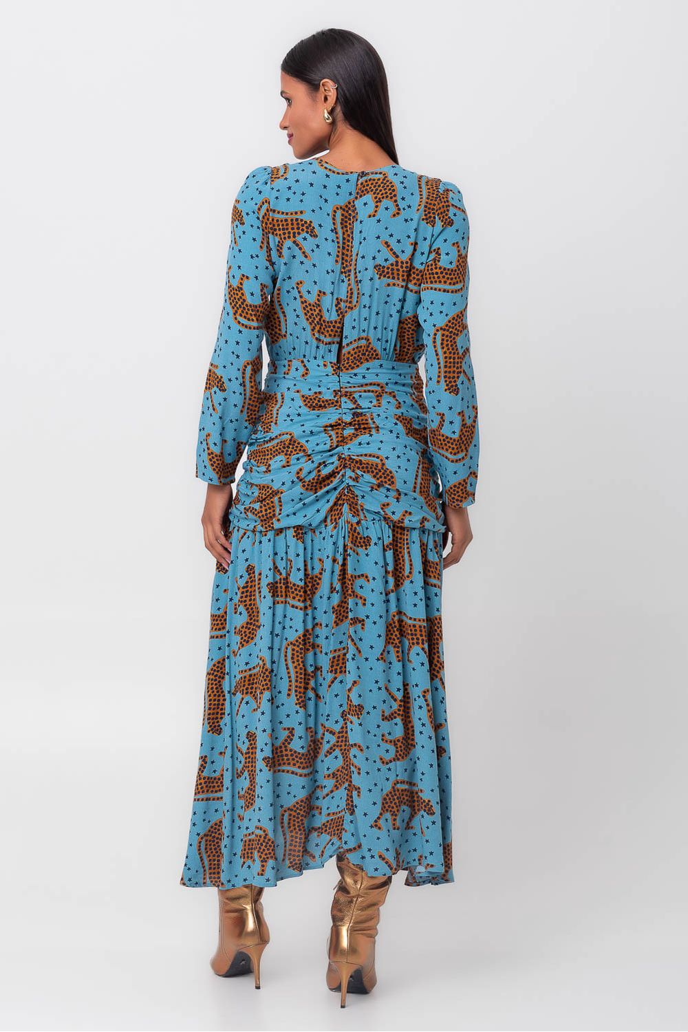 Vestido cropped oncita farm - Babadotop